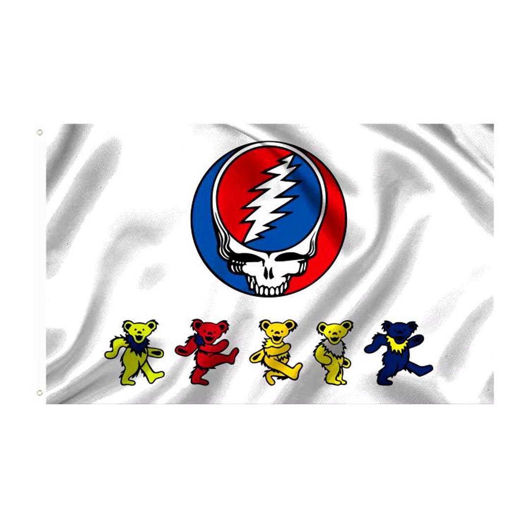 Grateful Dead Steal Your Face and Dancing Bears Flag 3x5 Banner - Etsy