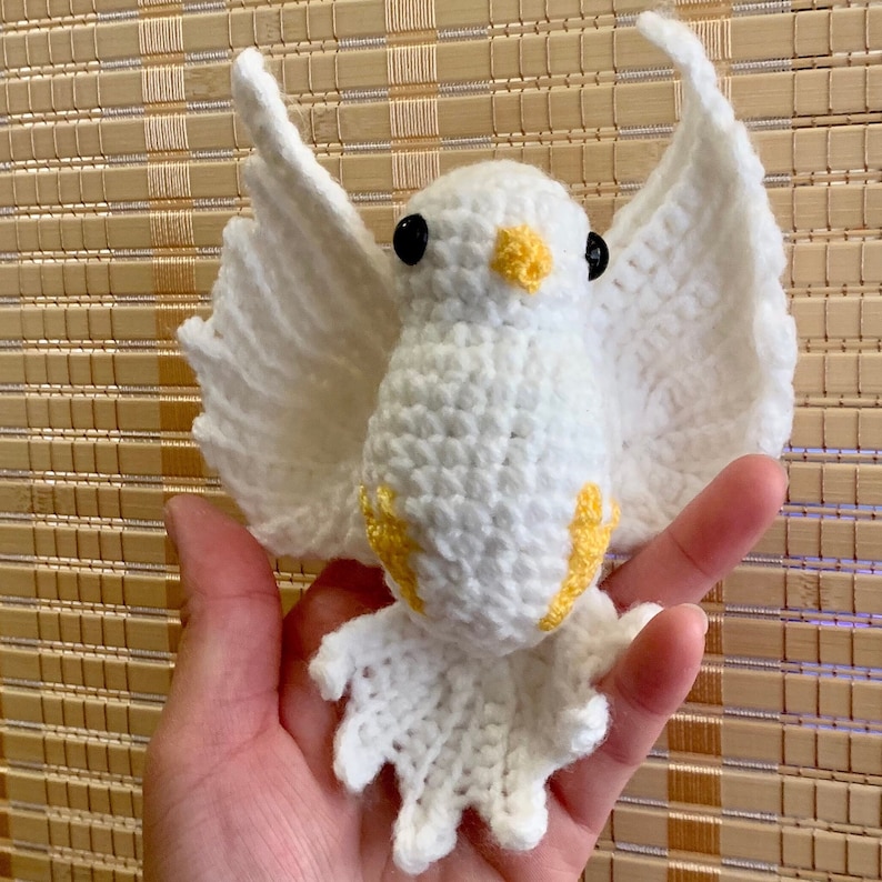 Peace Dove/bird Custom Colors Handmade Stuffed Crochet Knit Amigurumi ...