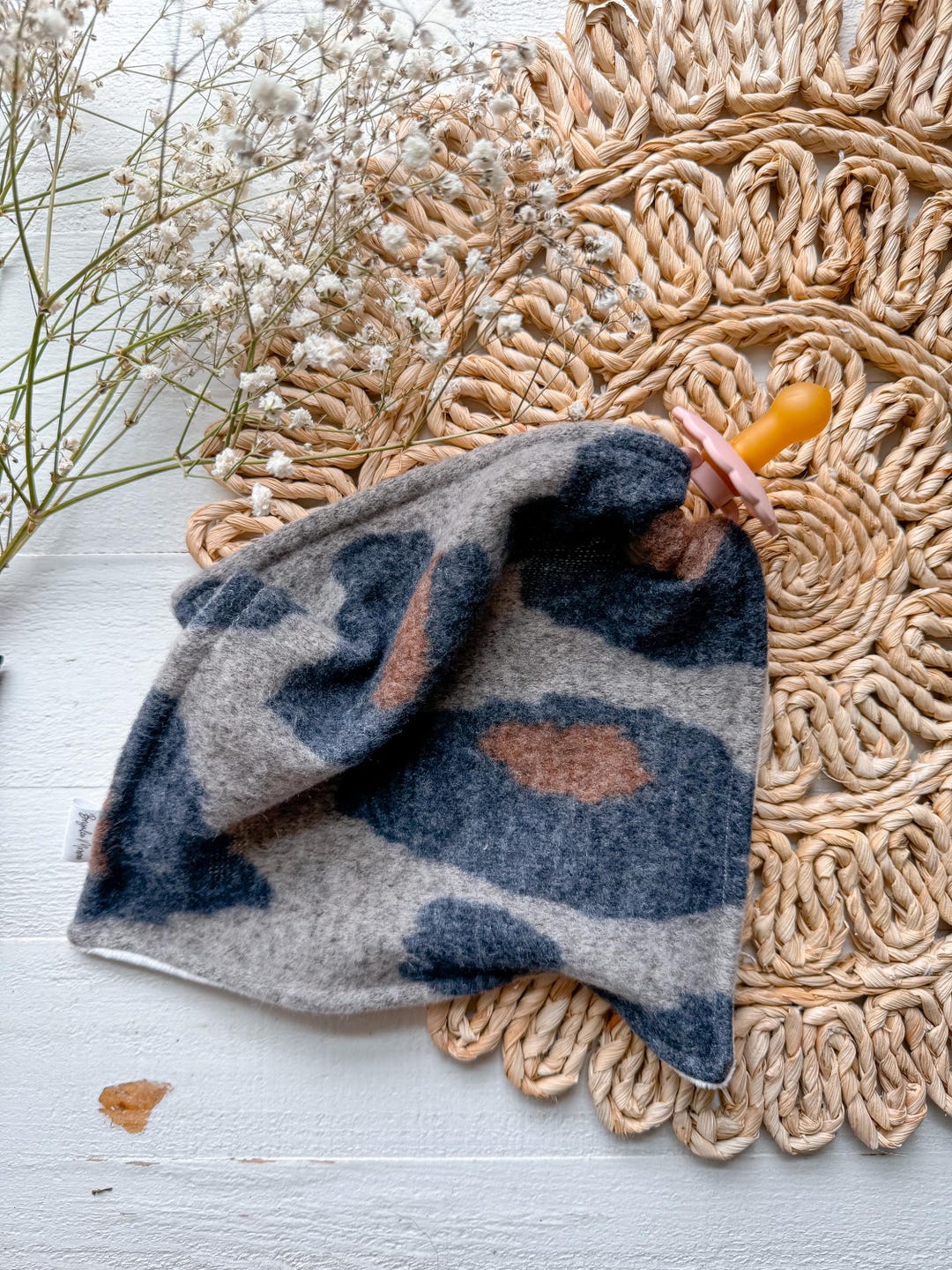 Brushed Leopard Pacifier Lovey, Pacifier Clip, Baby Shower Gifts, Baby ...