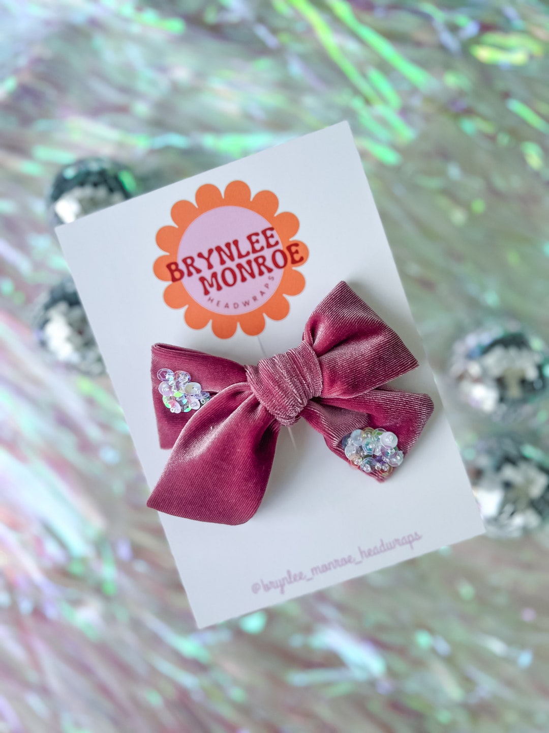 Valentines Day Pinwheel Bow Pink Velvet Hair Bow Valentines Day Gift ...