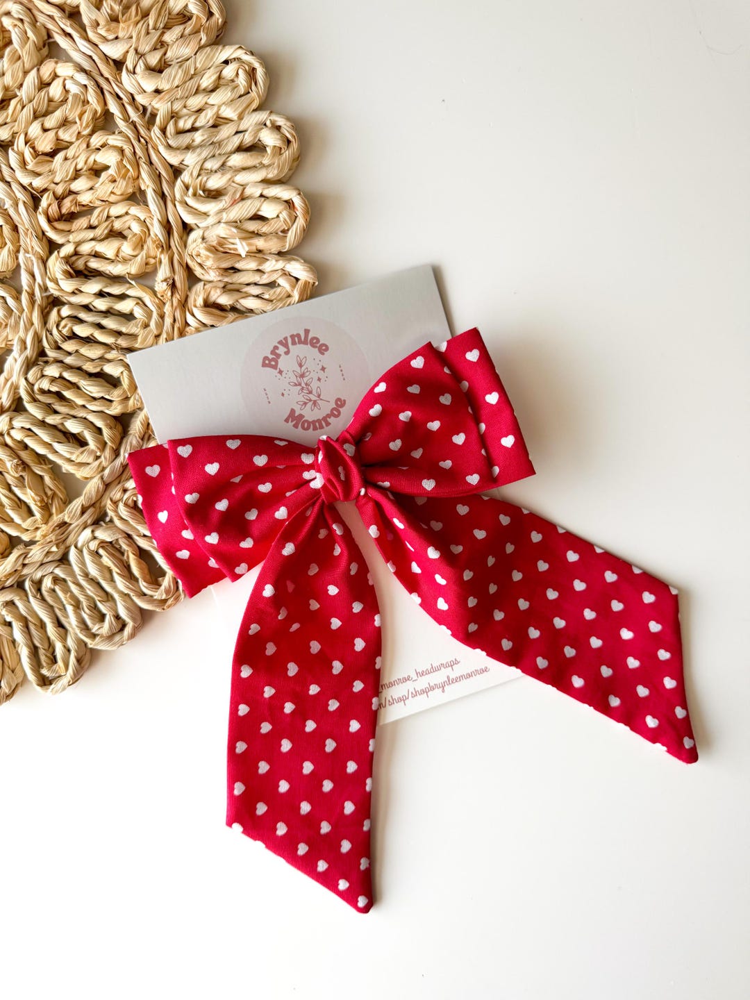 Red Heart Bow, Heart Awareness Month Bow, Heart Mama Bow, Valentines ...