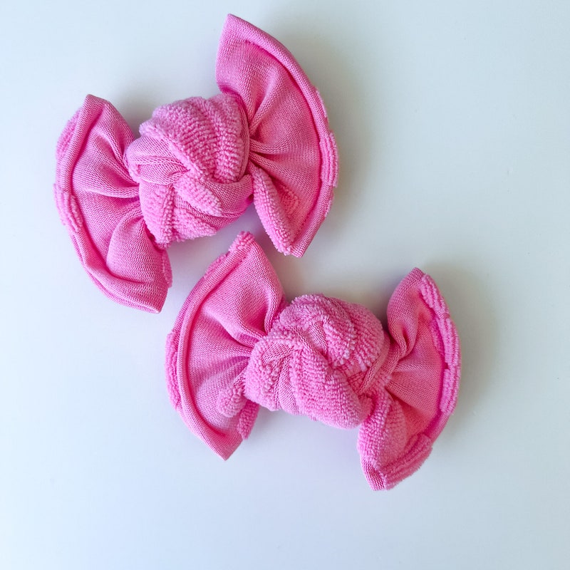 Pigtail Bows - Etsy