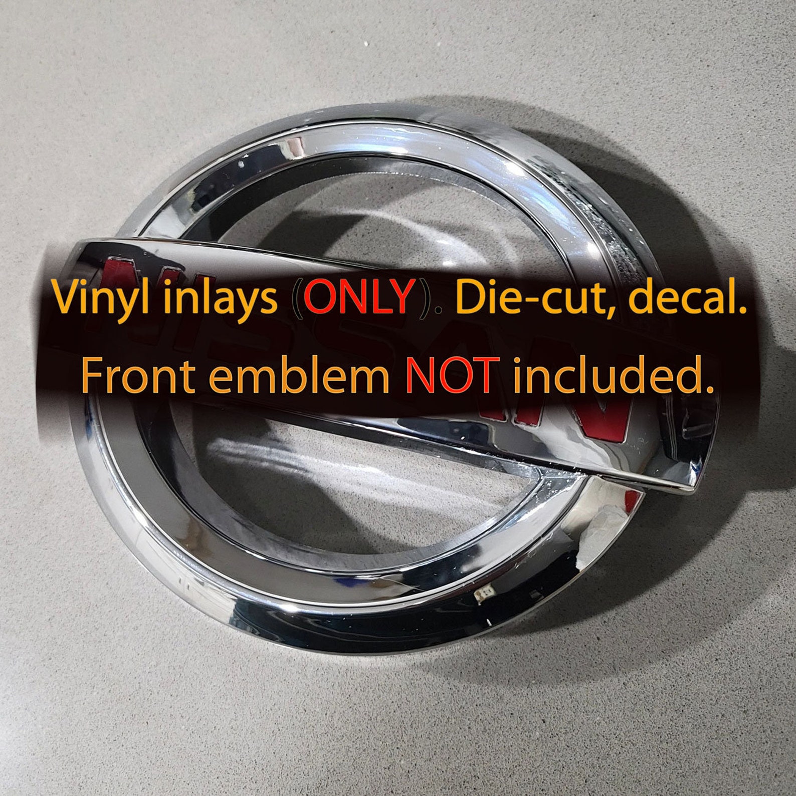 Front Grille Vinyl die-cut Inlay for Nissan Rogue, 2010-2018 ONLY ...