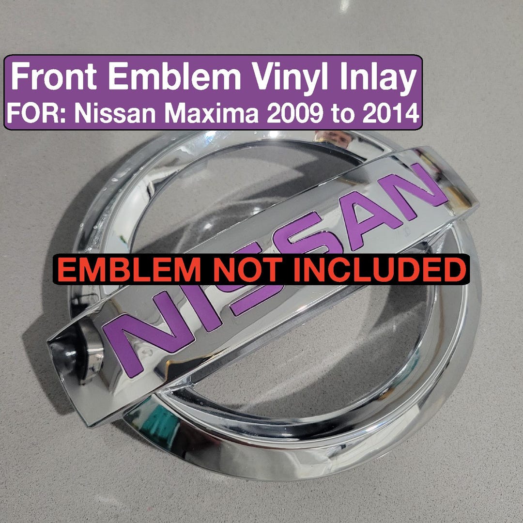 Front Grille Vinyl (die-cut) Inlay for Nissan Maxima, 2009-2014 (ONLY ...