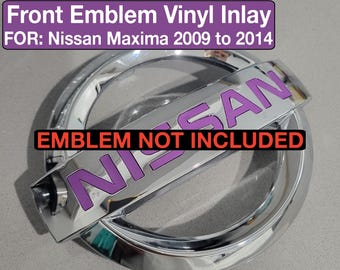 Front Grille Vinyl (die-cut) Inlay for Nissan Maxima, 2016-2018 (ONLY ...