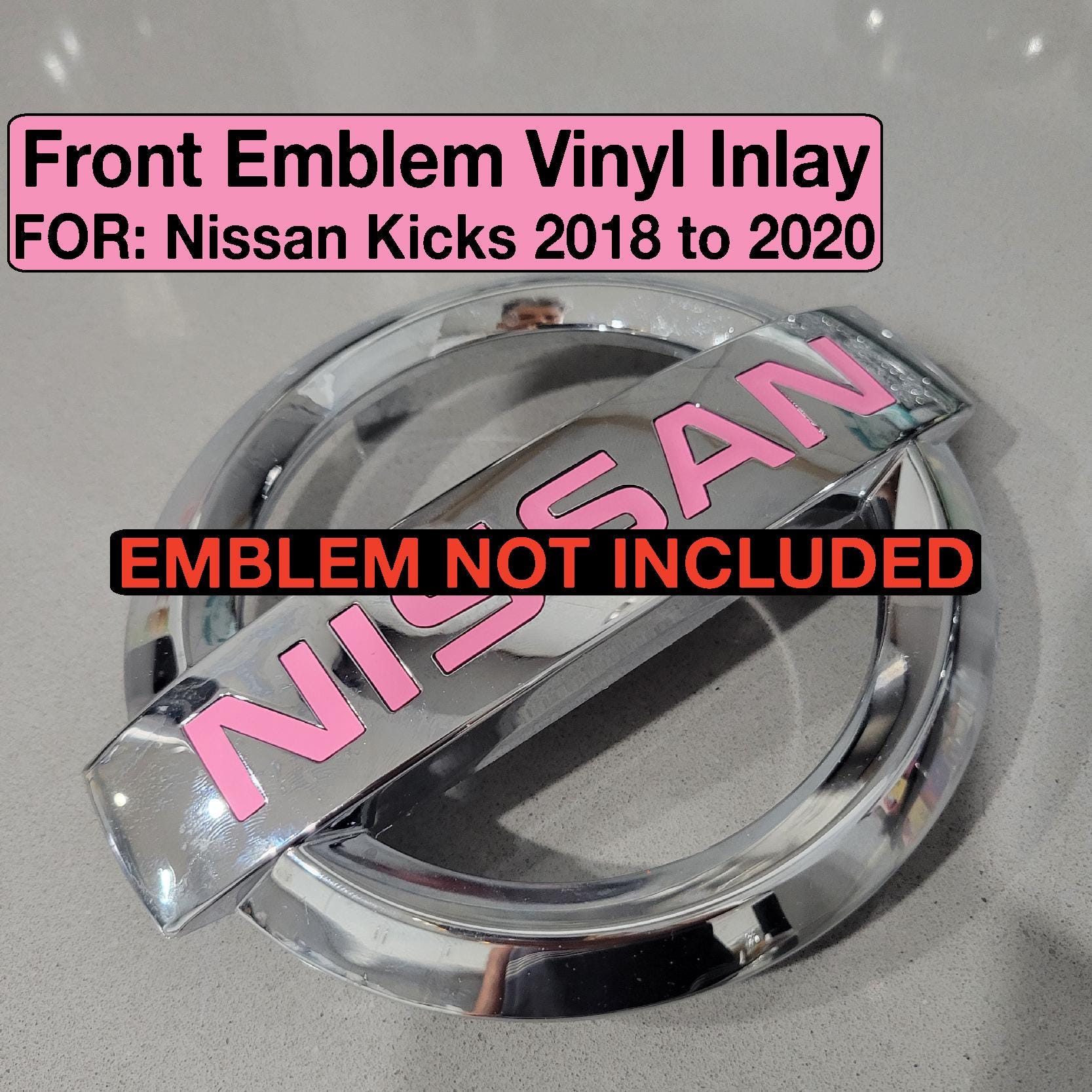 Front Grille Vinyl (die-cut) Inlay for Nissan Kicks, 2018-2020 (ONLY ...