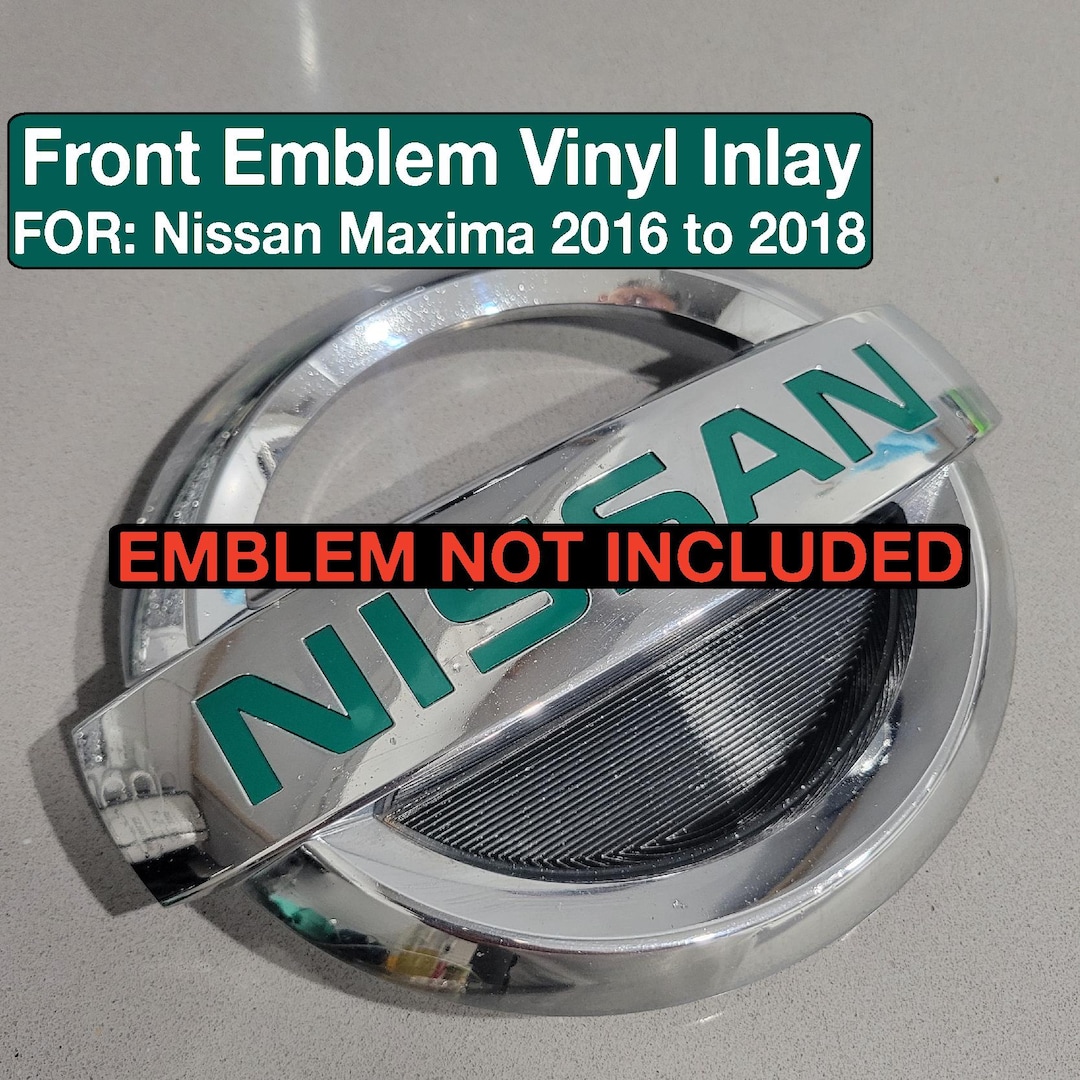 Front Grille Vinyl (die-cut) Inlay for Nissan Maxima, 2016-2018 (ONLY ...