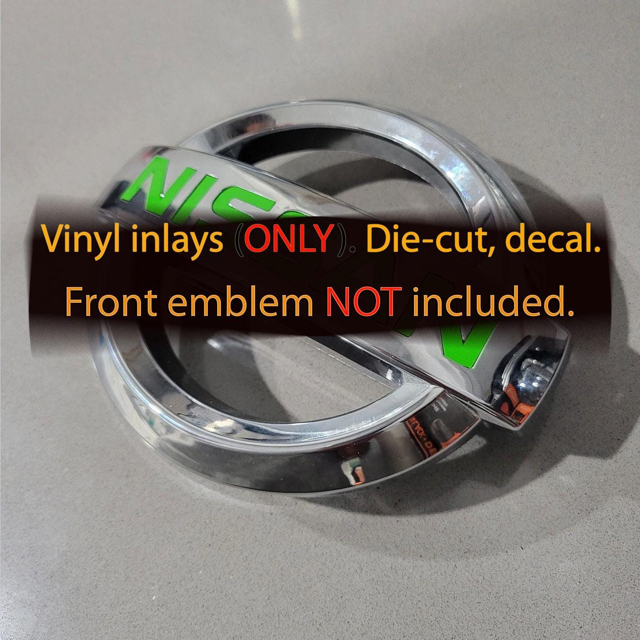 Front Grille Vinyl die-cut Inlay for Nissan Maxima, 2009-2014 ONLY ...