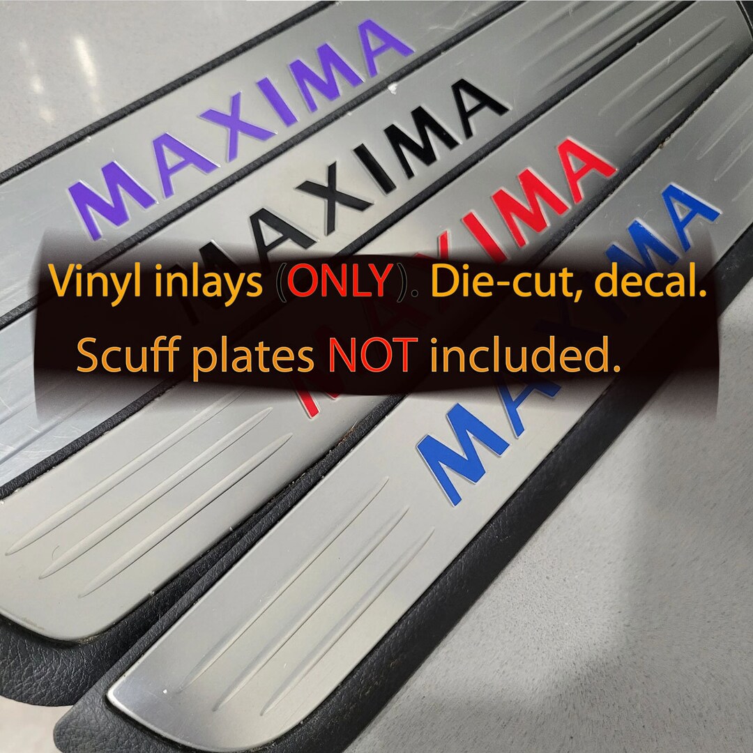 Vinyl Inlays FOR 2009-2018, 7th Gen Max (ONLY) . Scuff Plates ...