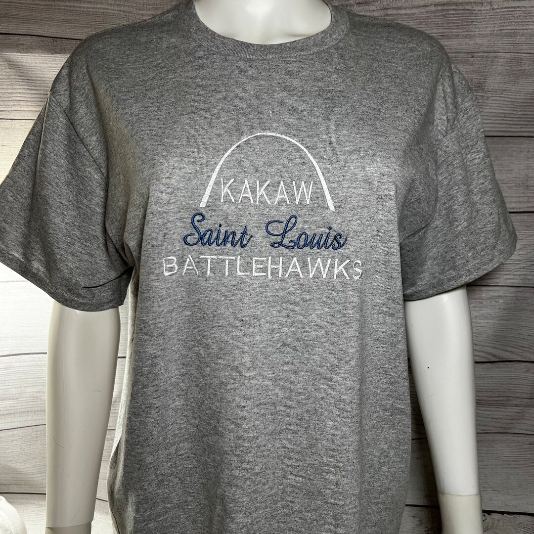 St. Louis Battlehawks Football Embroidered T-shirt - Etsy