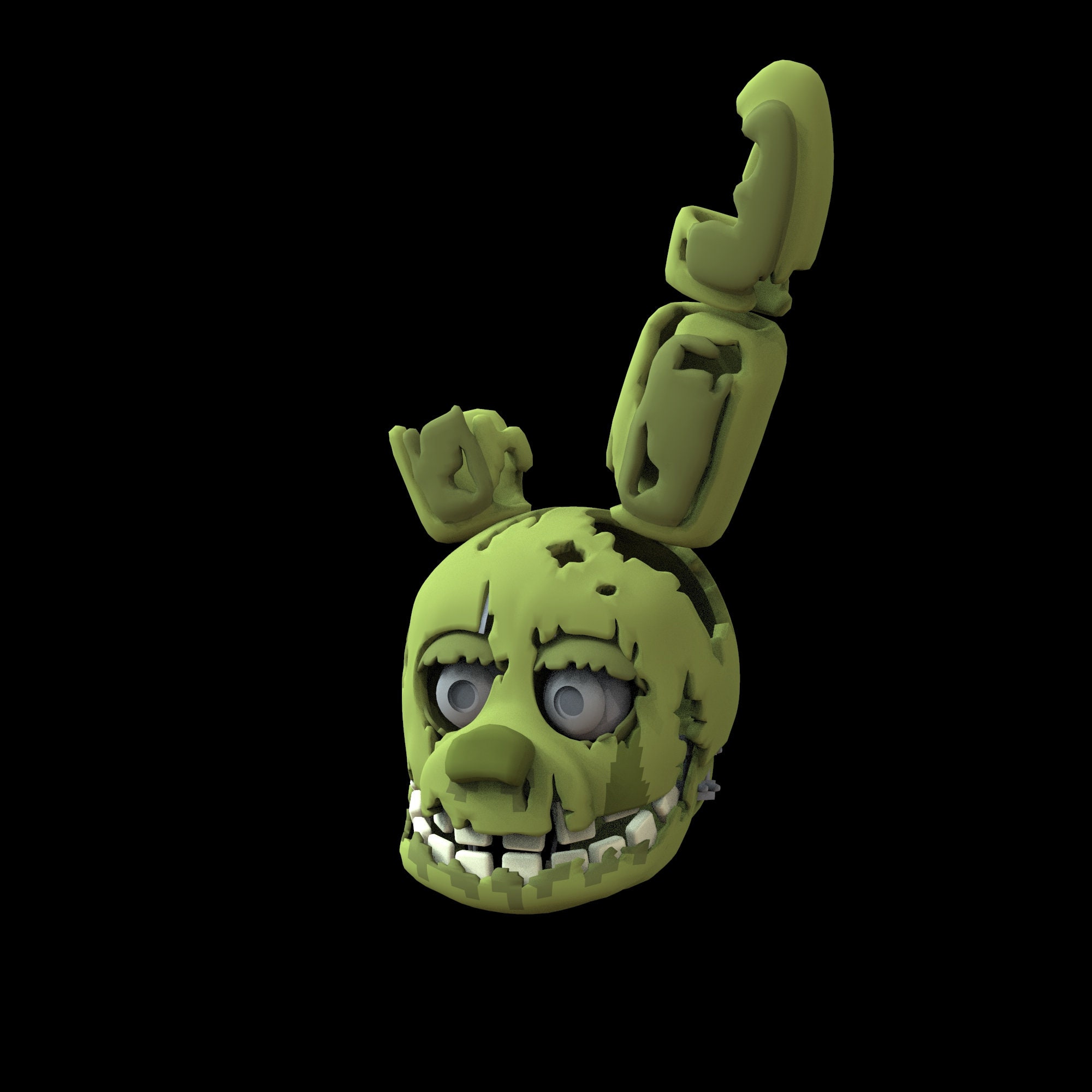 FNAF Springtrap Full Wearable Head 3D Model STL - Etsy