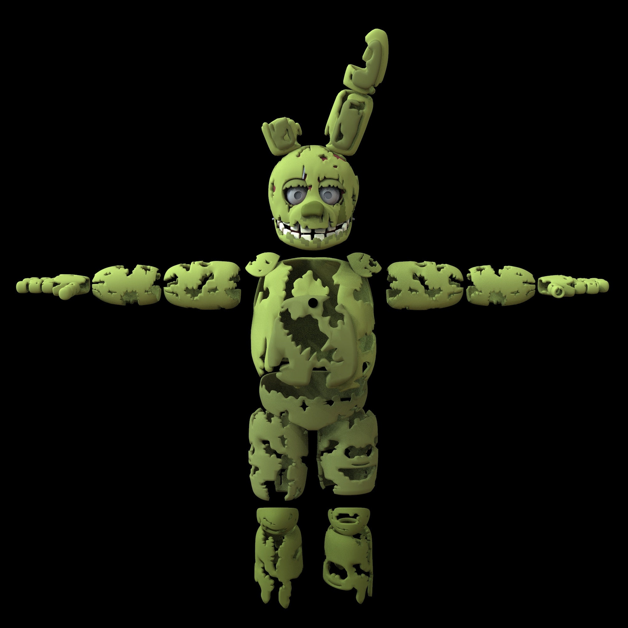 FNAF Springtrap Armadura portátil de cuerpo completo con - Etsy México
