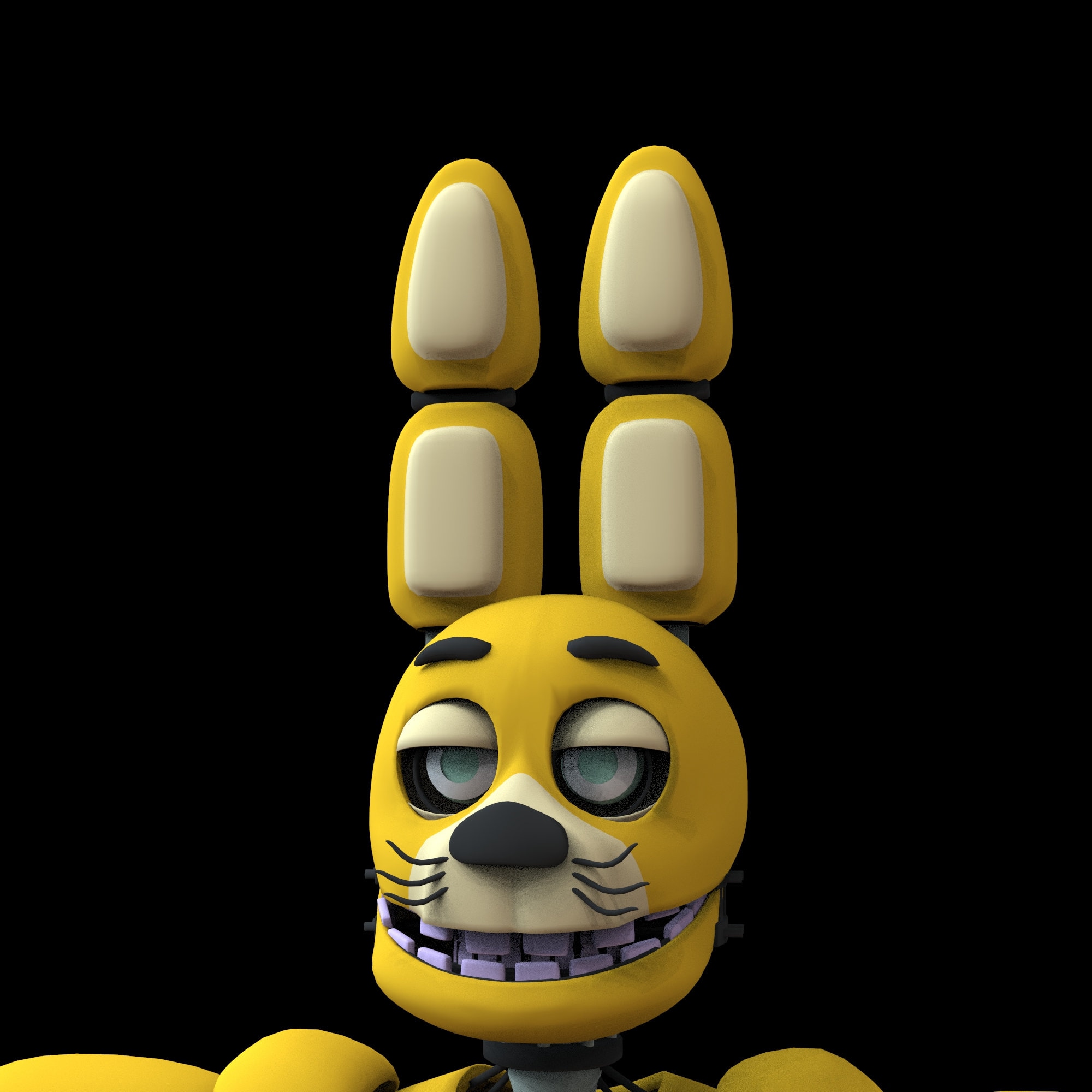 FNAF Springbonnie Full Wearable Head 3D Model STL - Etsy Australia