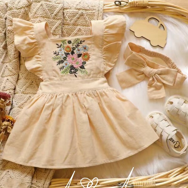 Embroidered Baby Dress - Etsy