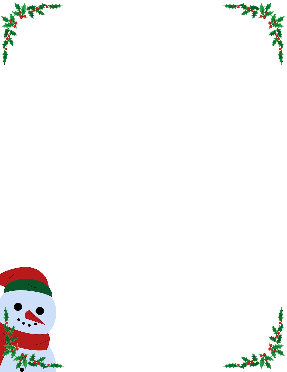 Christmas Flyer Template Snowman - Etsy