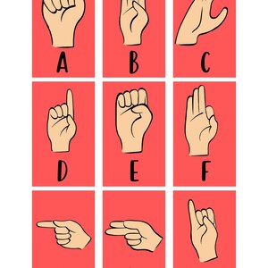ASL Sign Language Card Game - Etsy