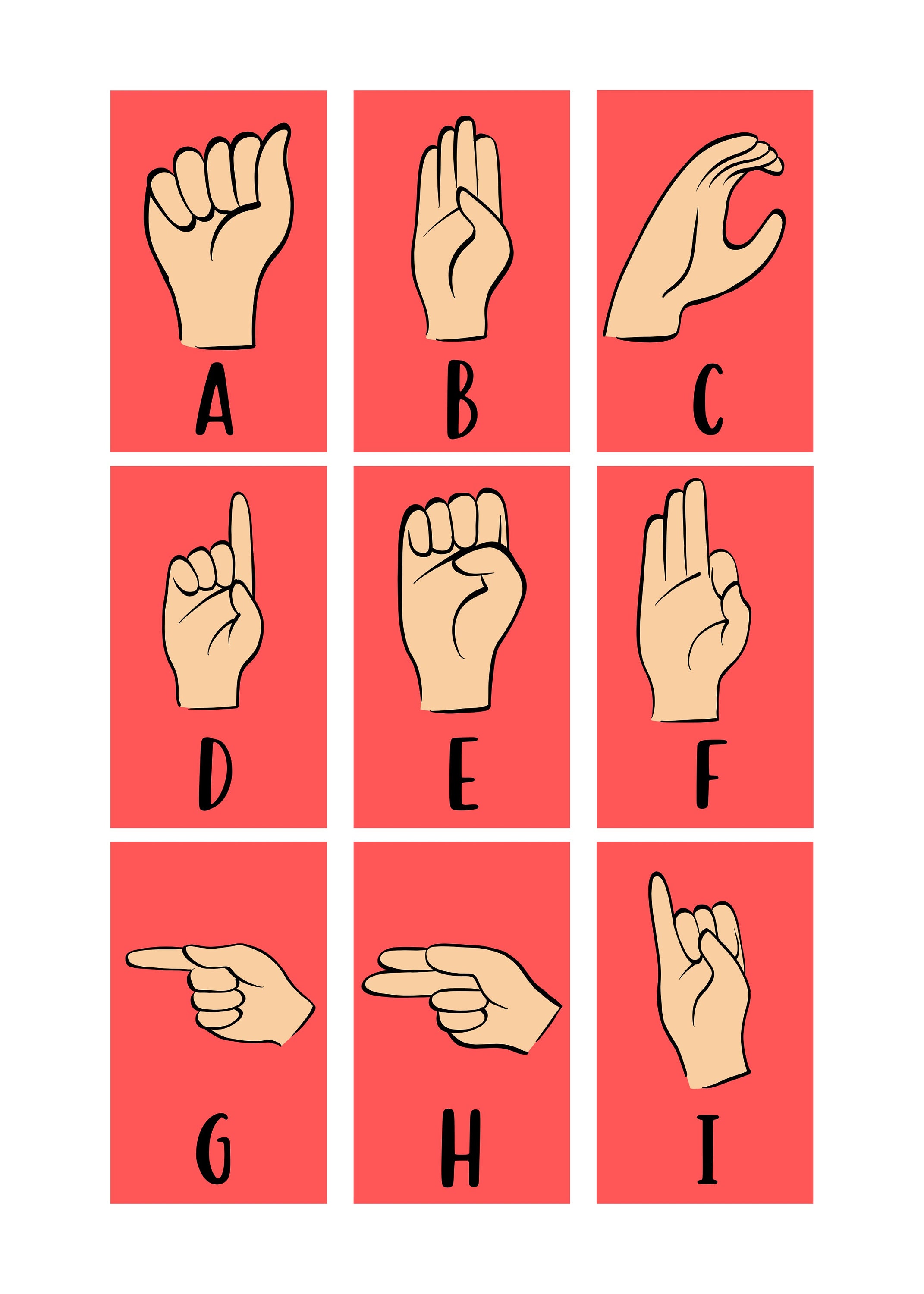 ASL Sign Language Card Game - Etsy