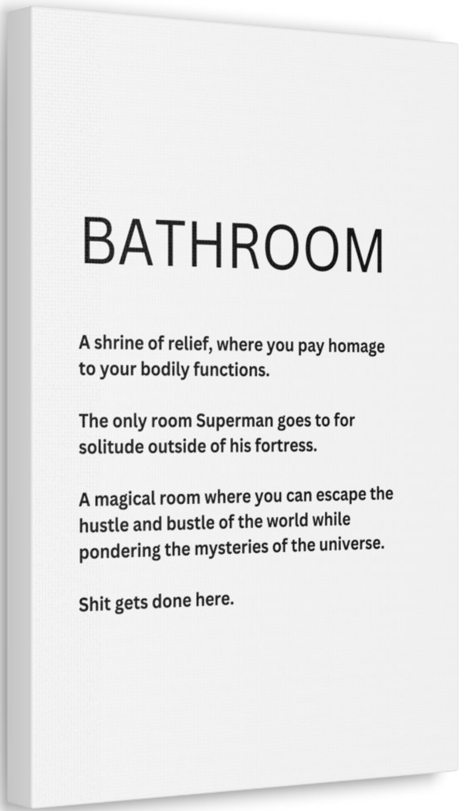 Bathroom Definition Print, Restroom Decor, Wall Art, Printable - Etsy