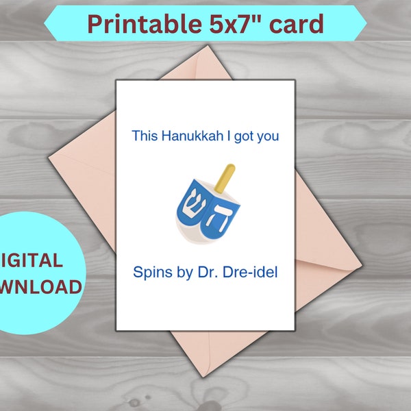 Dreidel Card - Etsy