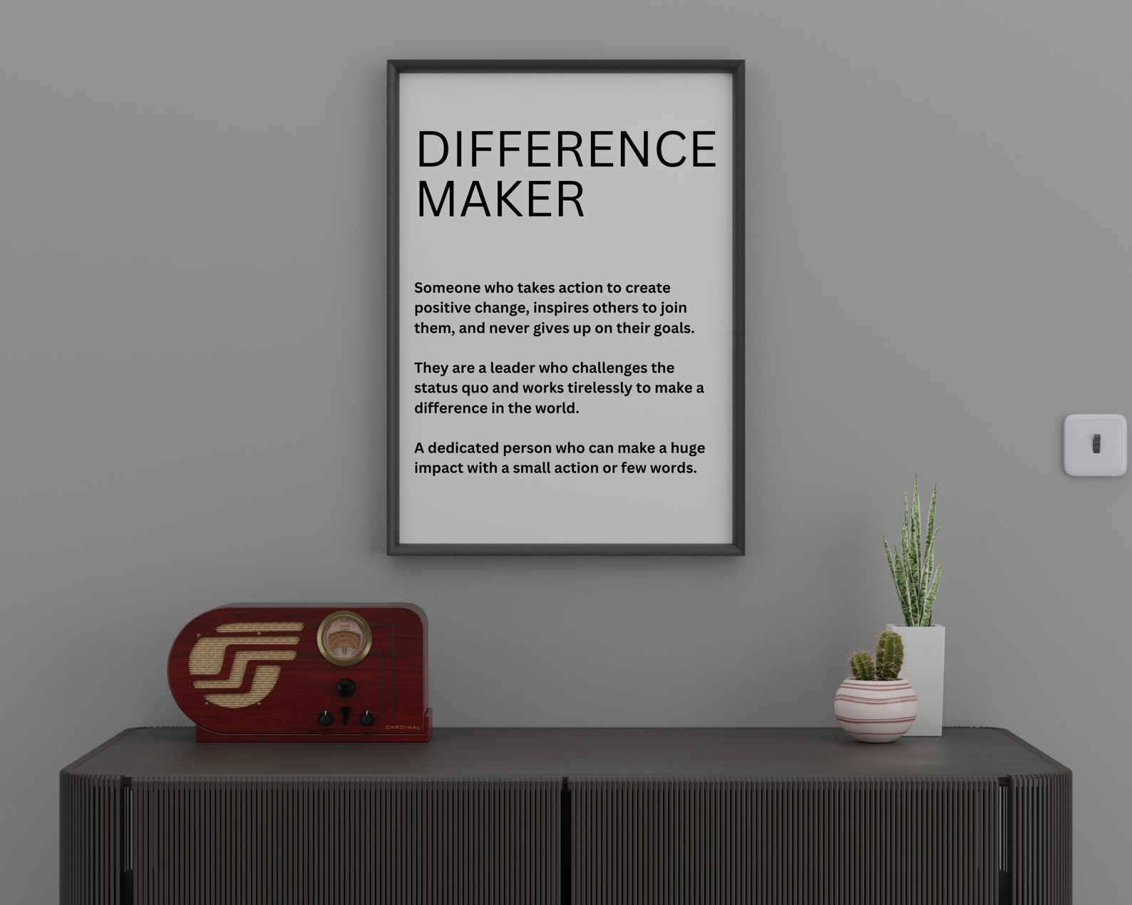 Difference Maker Definition Print Office Decor School - Etsy