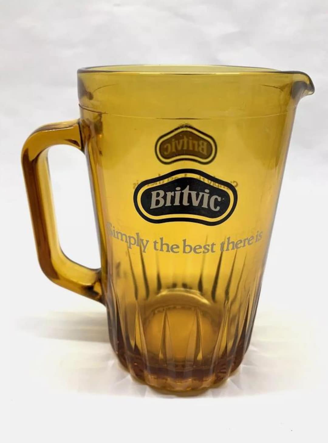 Vintage 1970s Britvic Amber Glass Mixer Jug: Retro Barware - Etsy