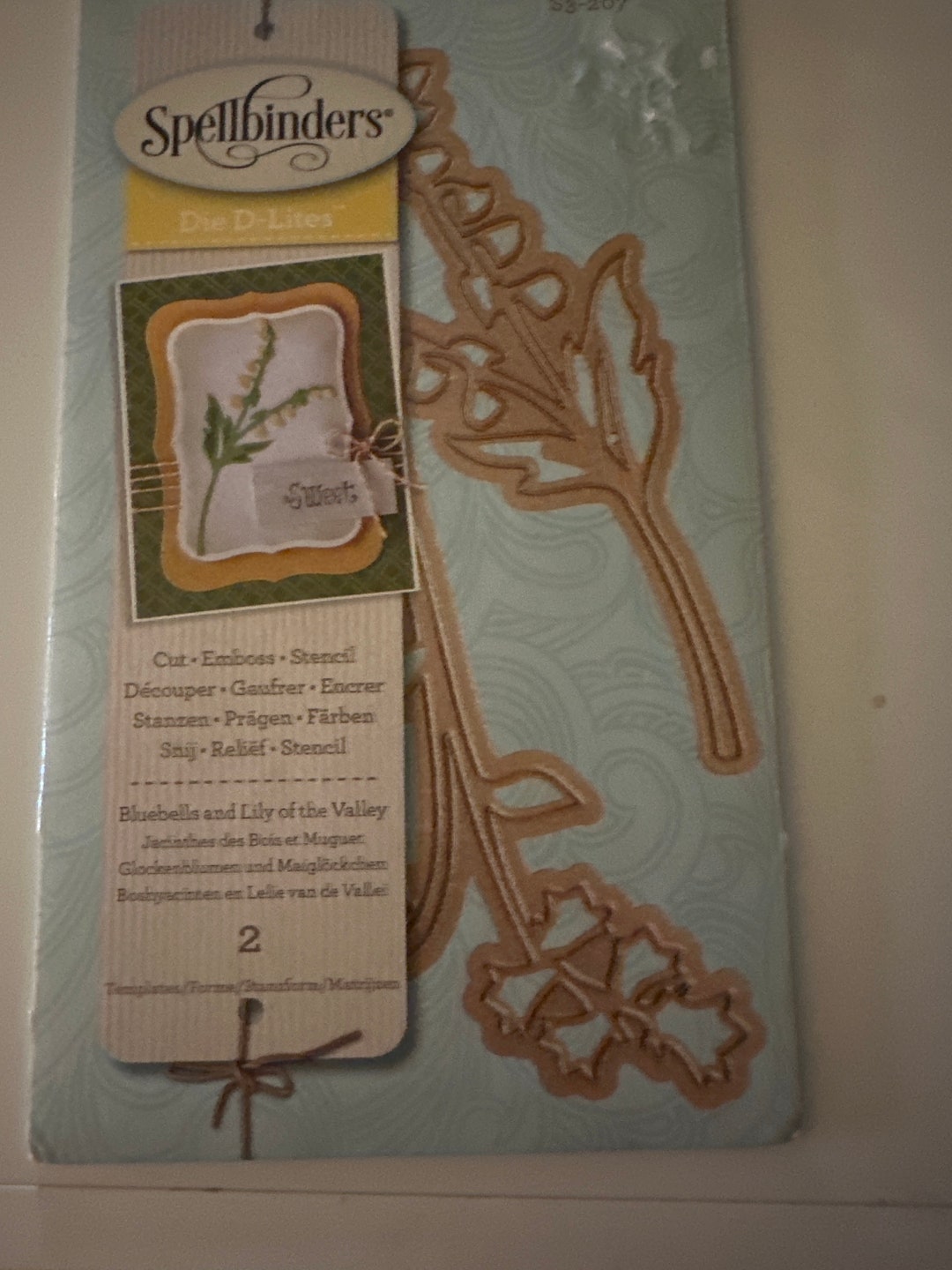 Brand New Spellbinders 2 Piece Die Set bluebells and Lily of the Valley ...