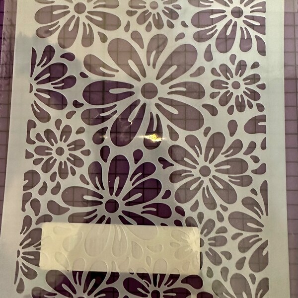 Daisy Stencil - Etsy