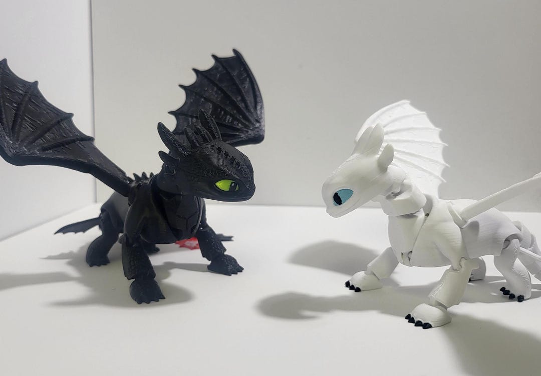 New Toothless and Light Fury More Detailed - Etsy
