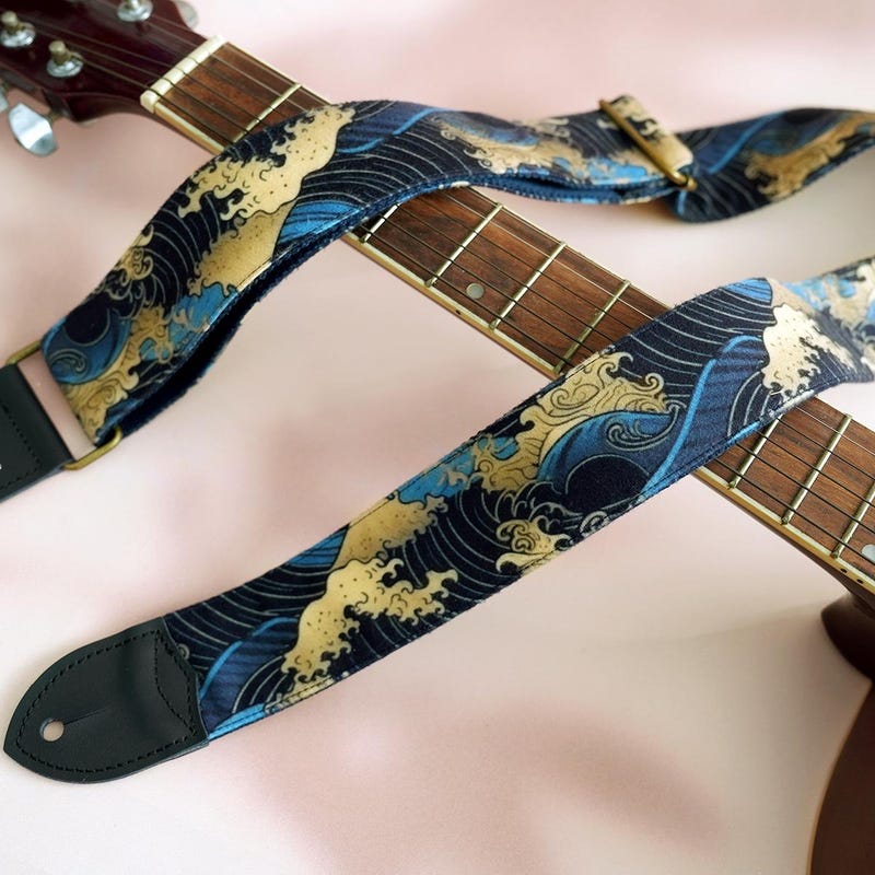Guitar Strap With Sun - Etsy