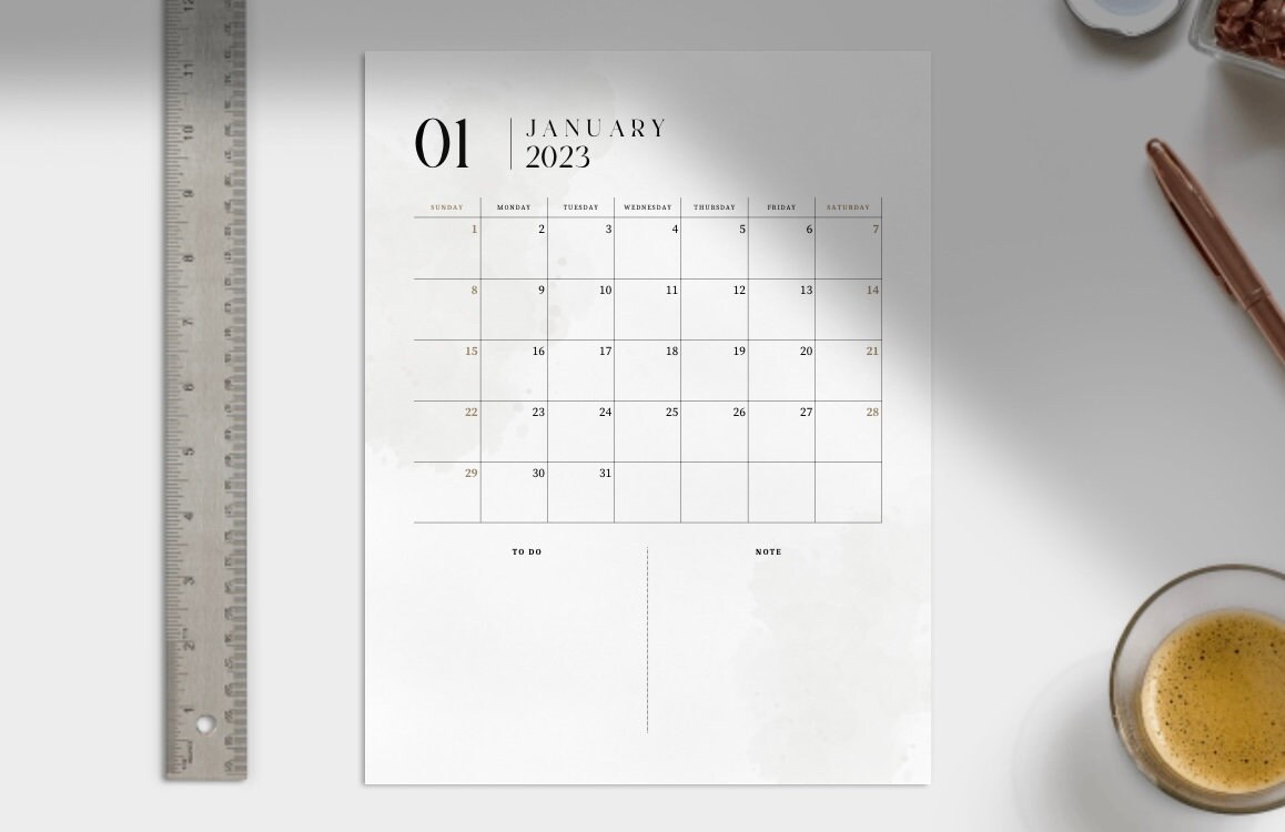 2023 Digital Planner/calendar Printable Instant Download-blue ...