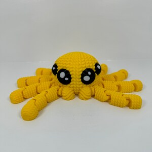 Halloween Spider Fidget Toy With Articulating Legs, 3D Printed Crochet ...
