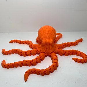 Octopus Fidget Toy, Lifelike Articulating 3D Printed Octopus Fidget ...