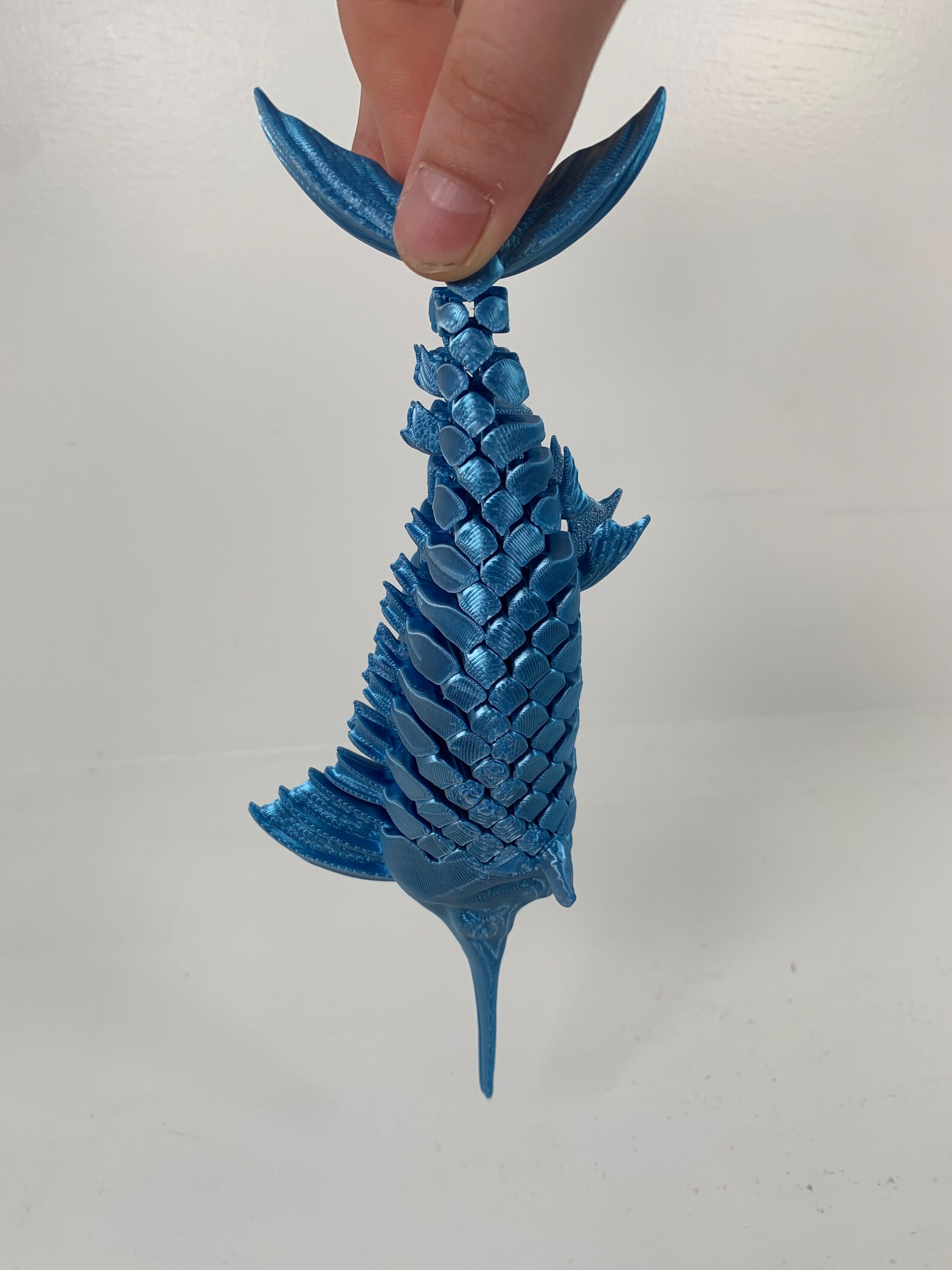 Fidget Marlin, 3D Printed Articulating Marlin Fish Flexi Fidget Toy for ...