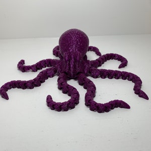 Octopus Fidget Toy, Lifelike Articulating 3D Printed Octopus Fidget ...