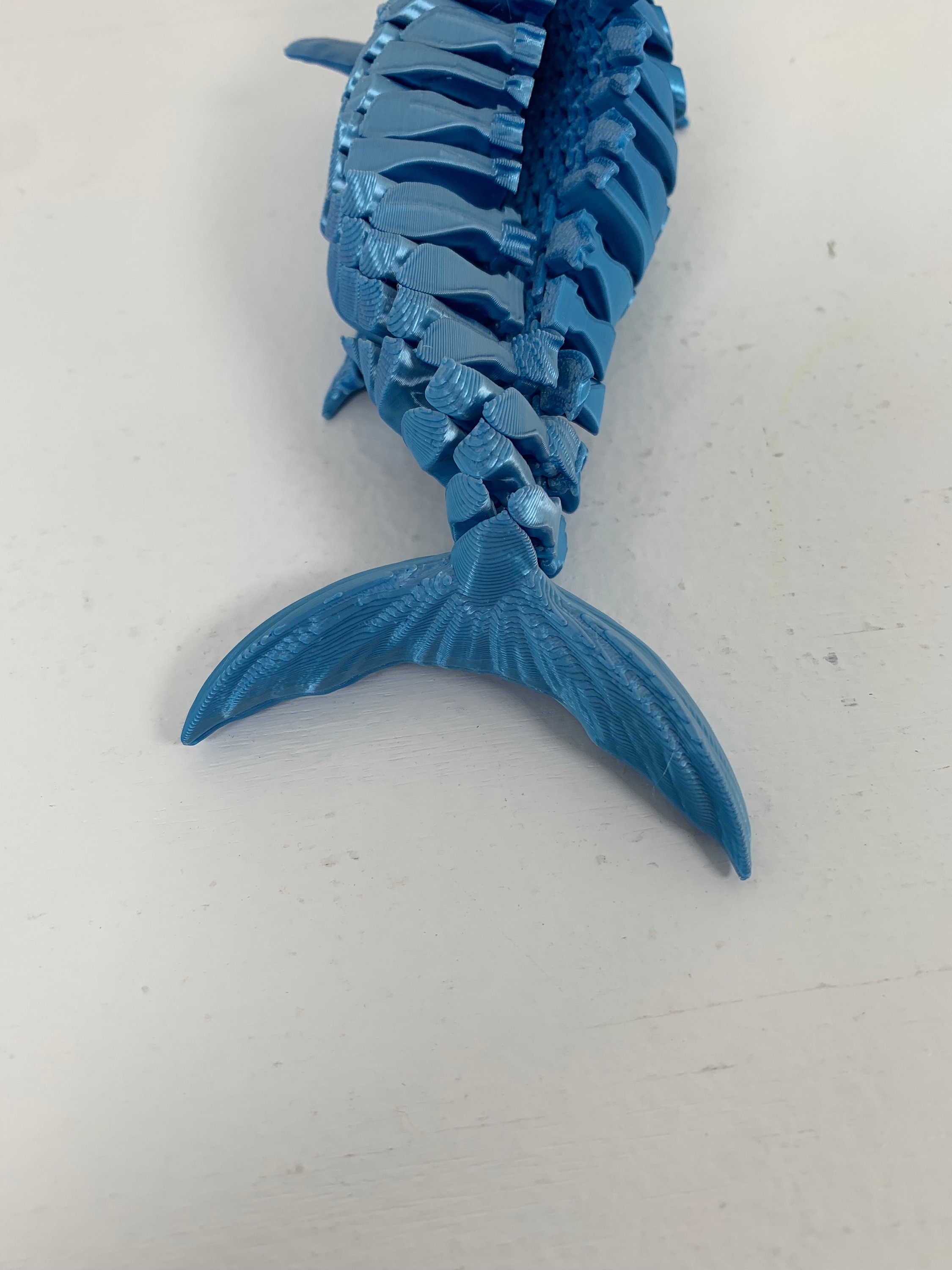 Fidget Marlin, 3D Printed Articulating Marlin Fish Flexi Fidget Toy for ...