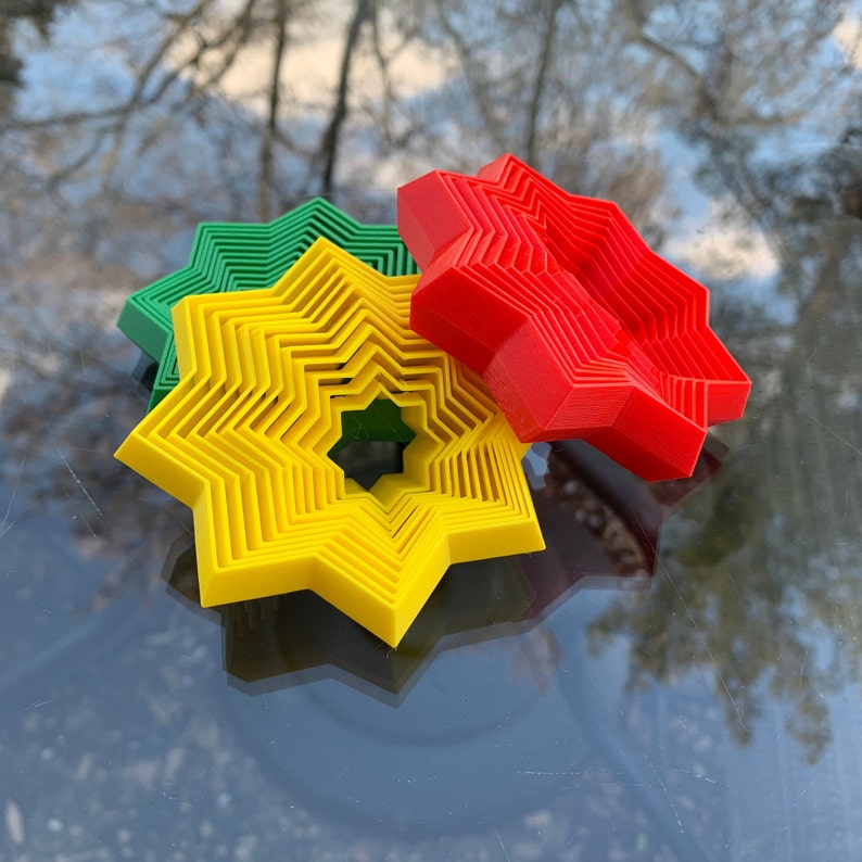 Fidget Star Toy 3d Printed Star Fidget Desk Toy for Kids or - Etsy