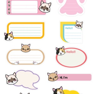 Cute Digital Name Label Stickers Cute Name Label Book Label Digital ...