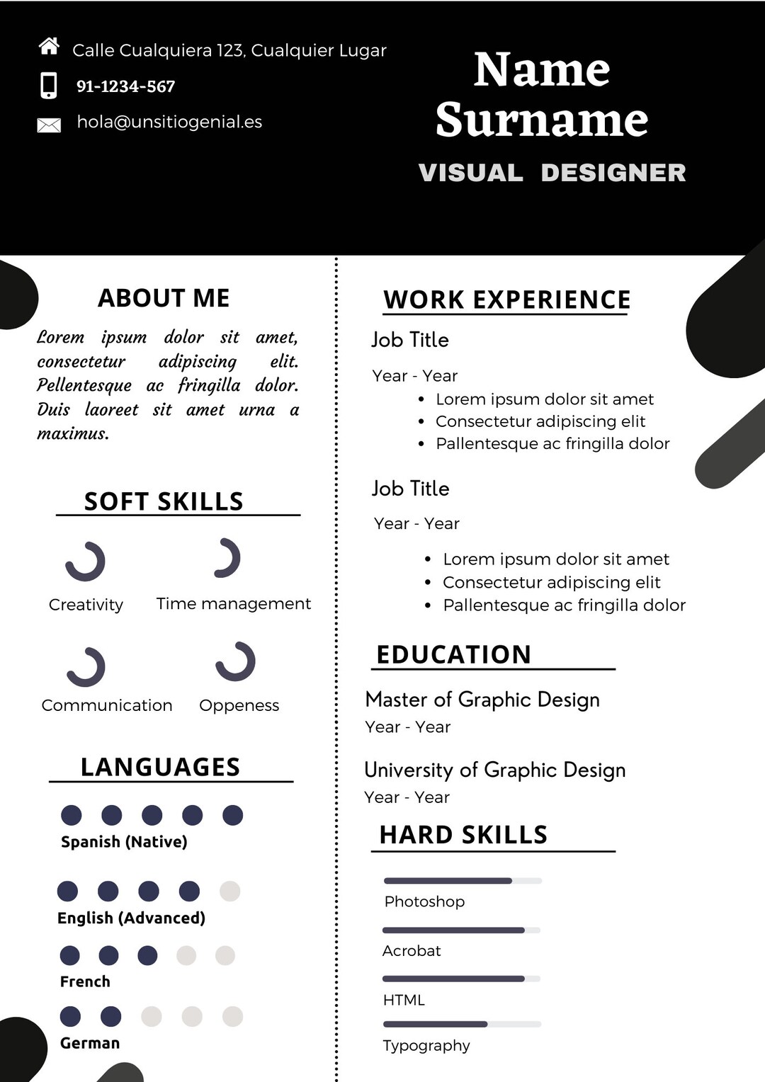 Professional Resume Template - Etsy