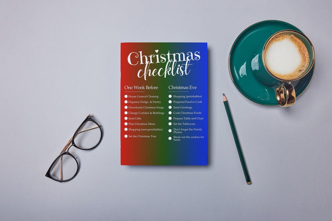 Holiday Prep Checklist Template Christmas Planner Printable, PDF ...