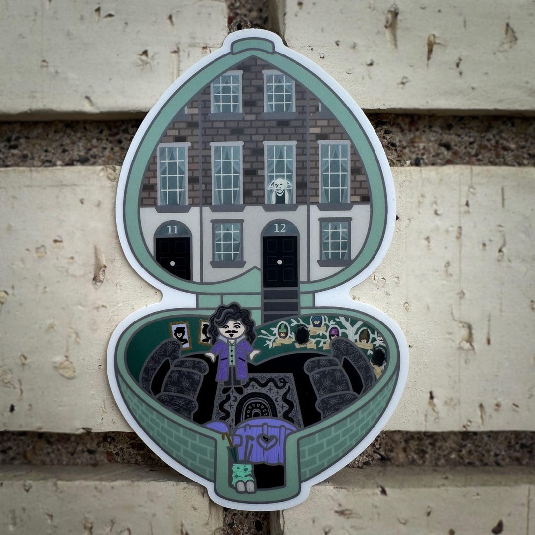 12 Grim Place Pocket Sticker - Etsy