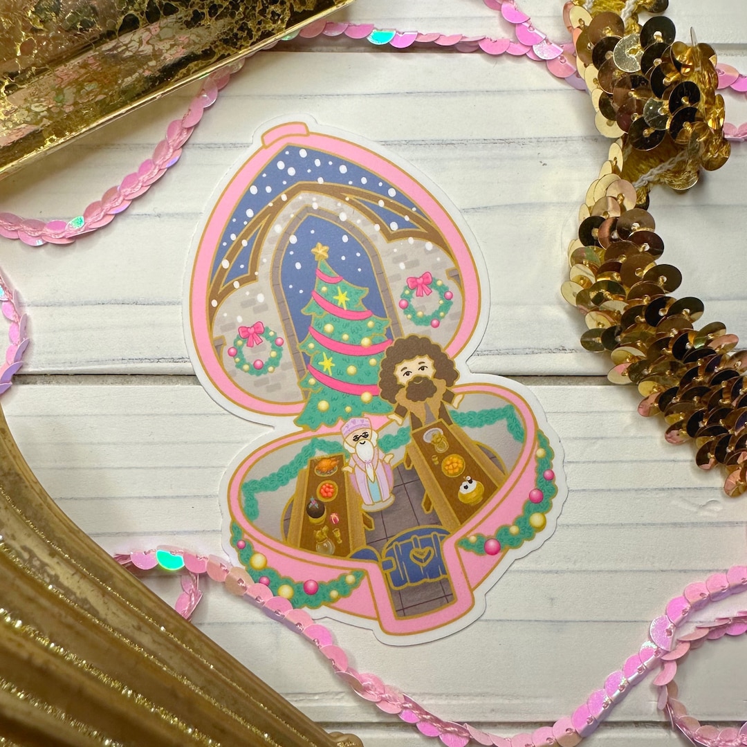 Christmas in the Great Hall Pocket Sticker - Etsy