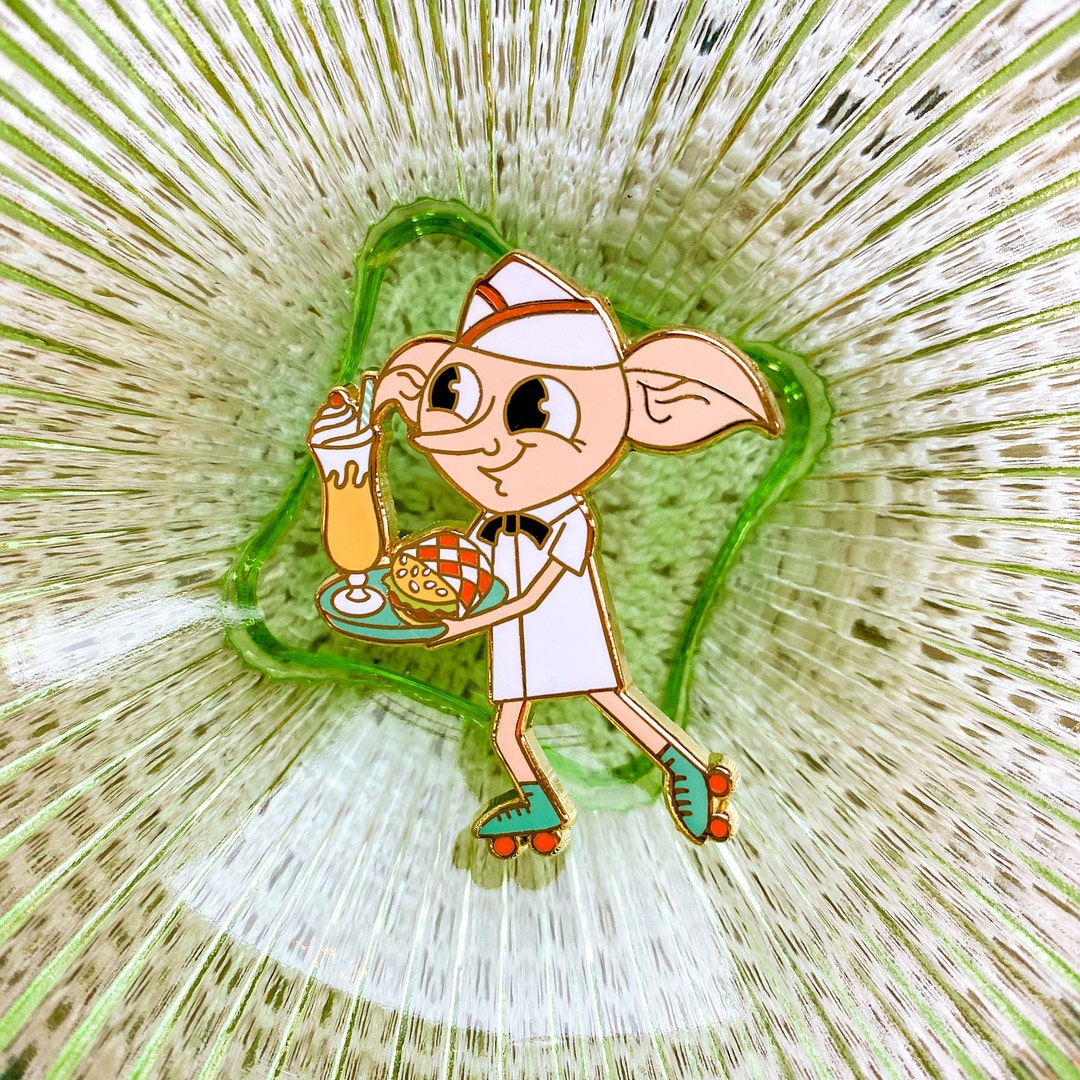 Diner House Elf Enamel Pin - Etsy