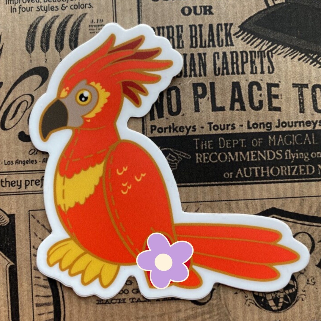 Plush Phoenix Sticker - Etsy
