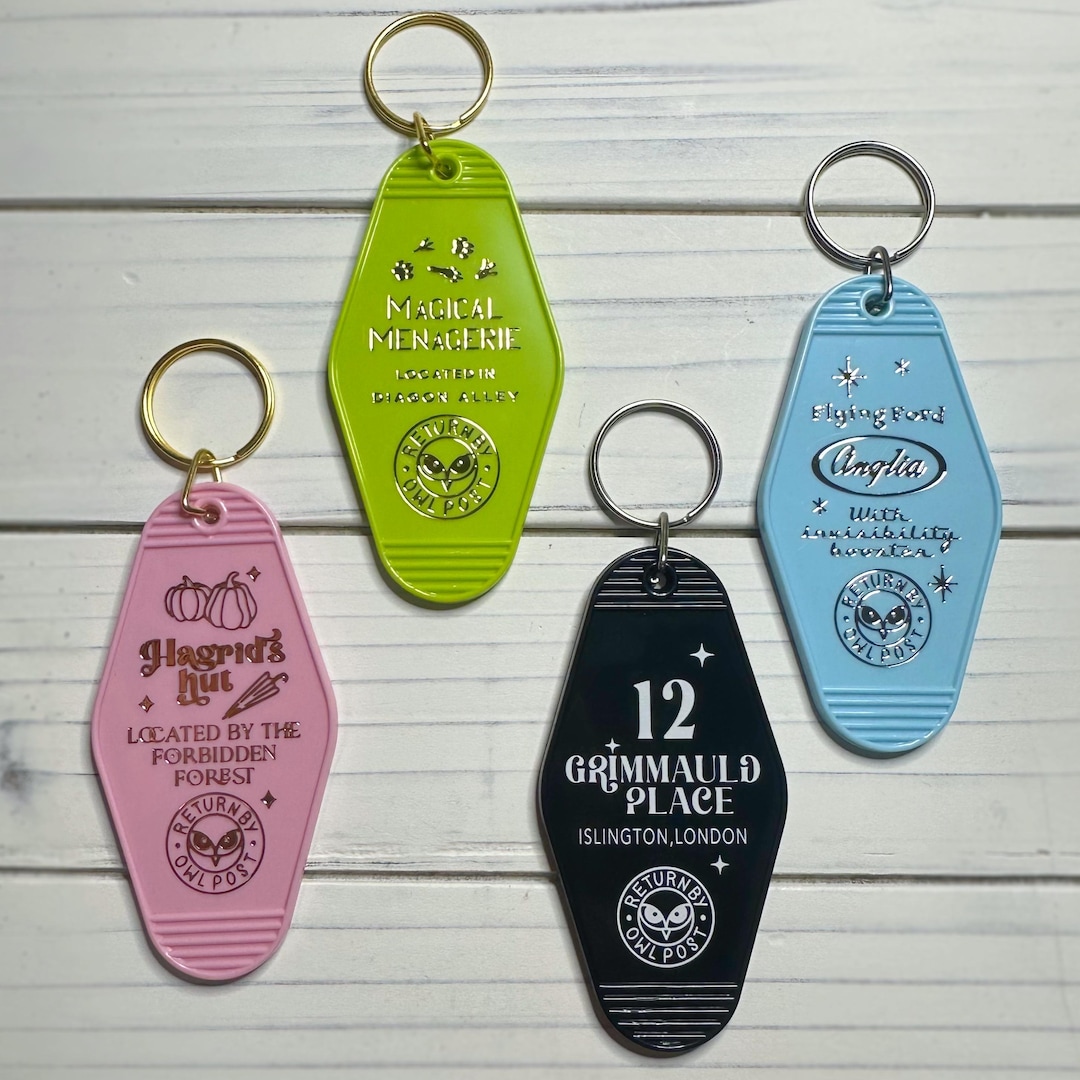 Wizarding Locations Keychains - Etsy