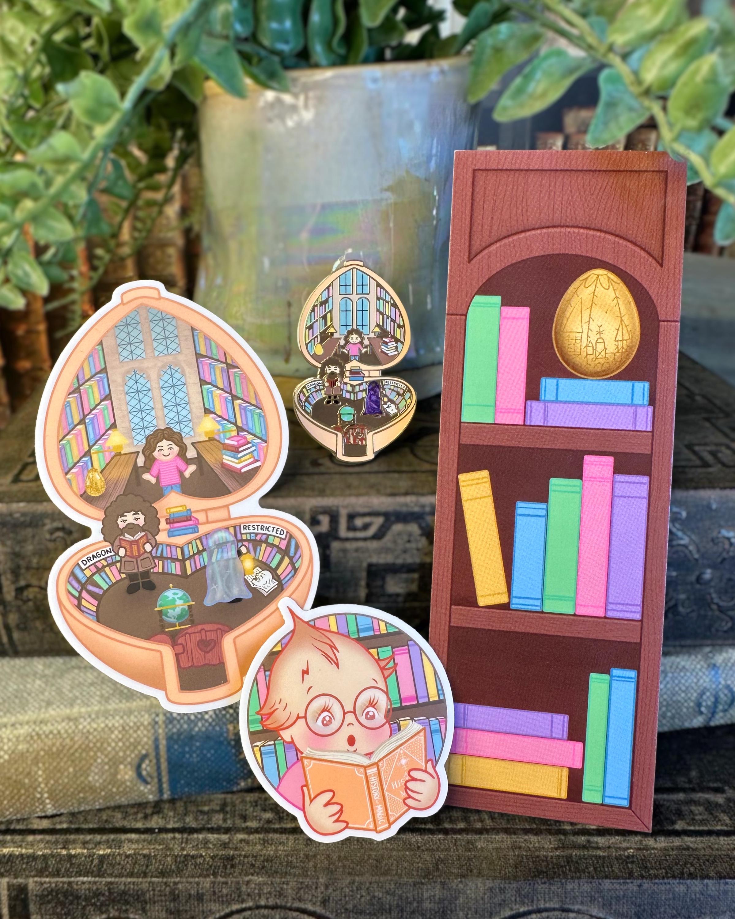 Library Pocket Sticker - Etsy