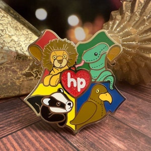 New Plushie School Crest Enamel Pin - Etsy