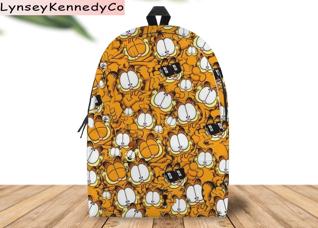 Garfield Cat Personalized Backpack Garfield Cat Personalized - Etsy