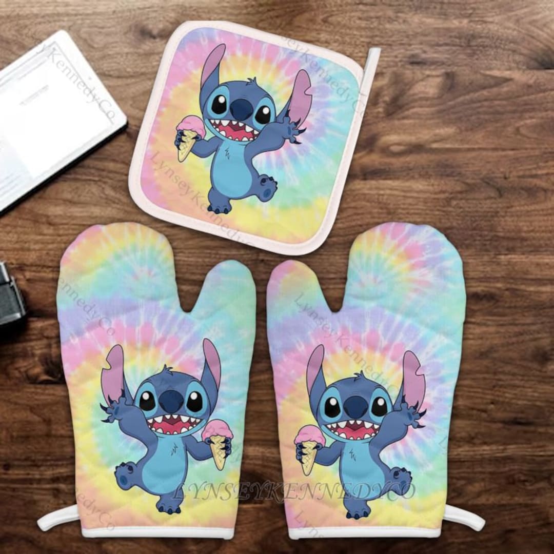 Disney Lilo and Stitch Combo 2 Oven Mitts and 1 Pot Holder - Etsy