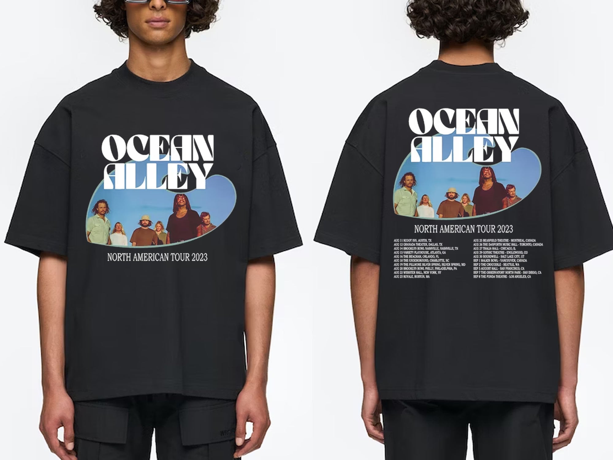 Ocean Alley North American Tour 2023 Shirt, Ocean Alley Band Fan Shirt ...