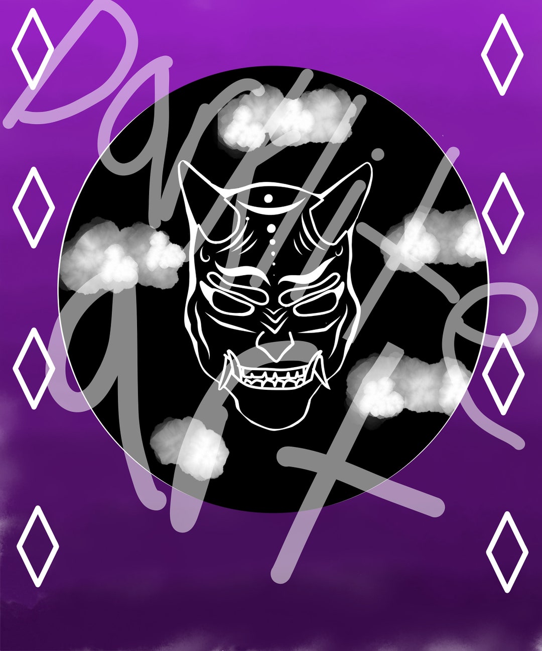 Oni Mask Svg/pdf/png/jpg - Etsy